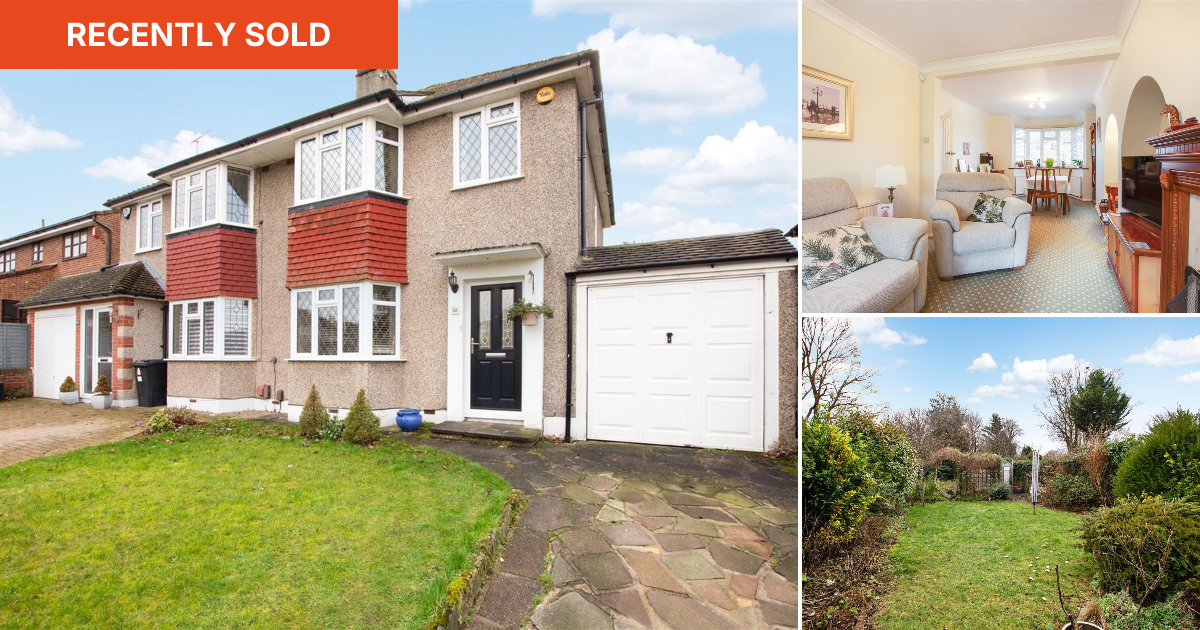 3 bed semi-detached house for sale in Ashbourne Rise, Orpington ...